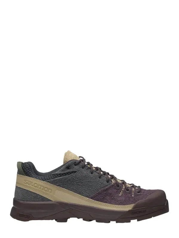 SALOMON X-alp Suede Lace-up Sneakers - Black