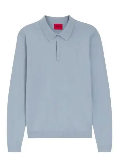 Hugo Boss Long-sleeve Polo Shirt - Gray