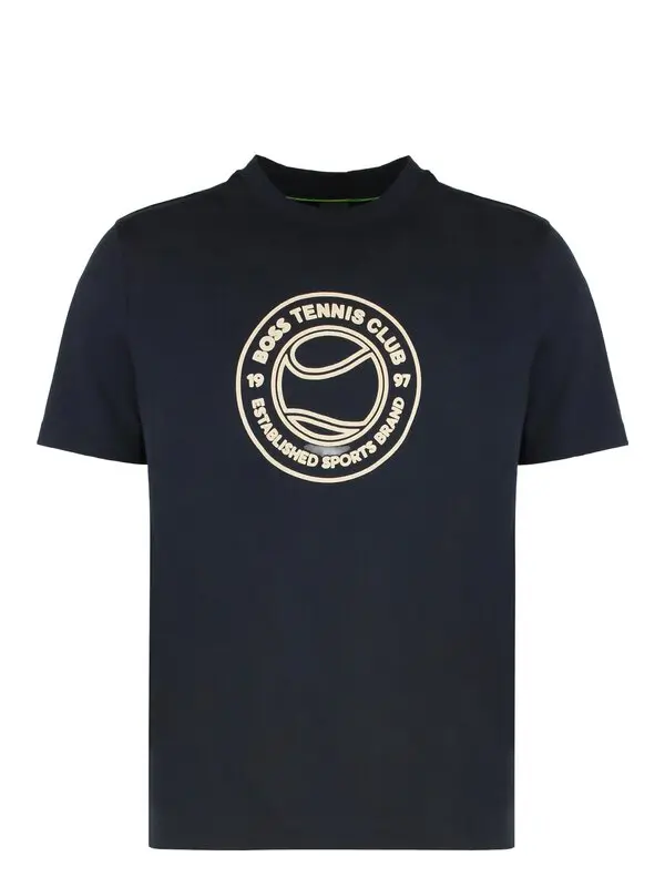 Hugo Boss Tennis Club Printed T-shirt - Black