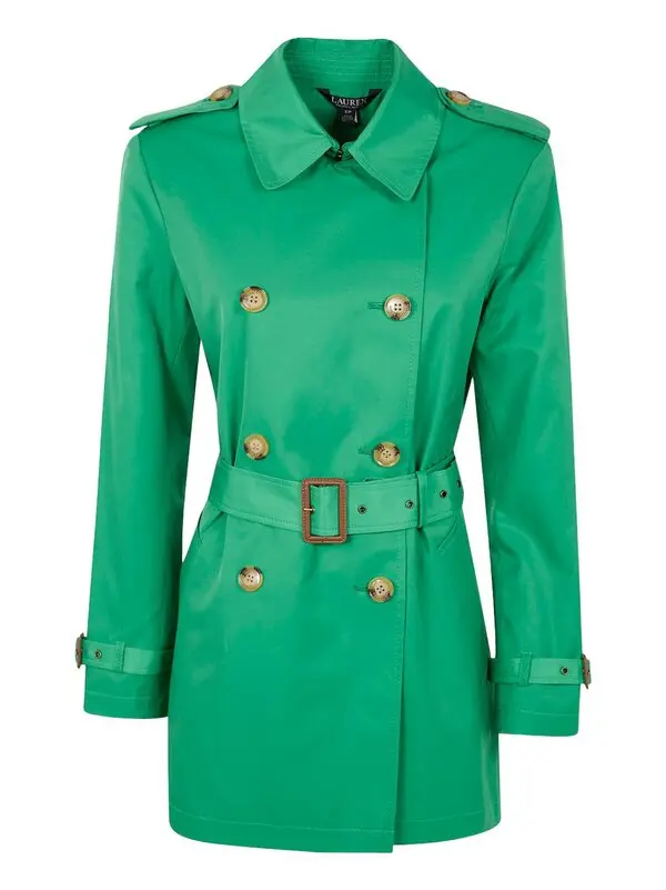 Ralph Lauren Double Breasted Belted Trench Coat - No