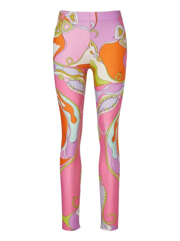 Emilio Pucci Orchidee Leggings - Multicoloured