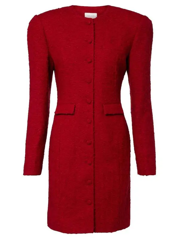 Magda Butrym Bouclé Minidress - Red