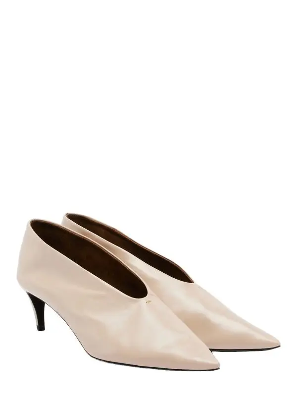Khaite Miriam Leather Pumps - Beige