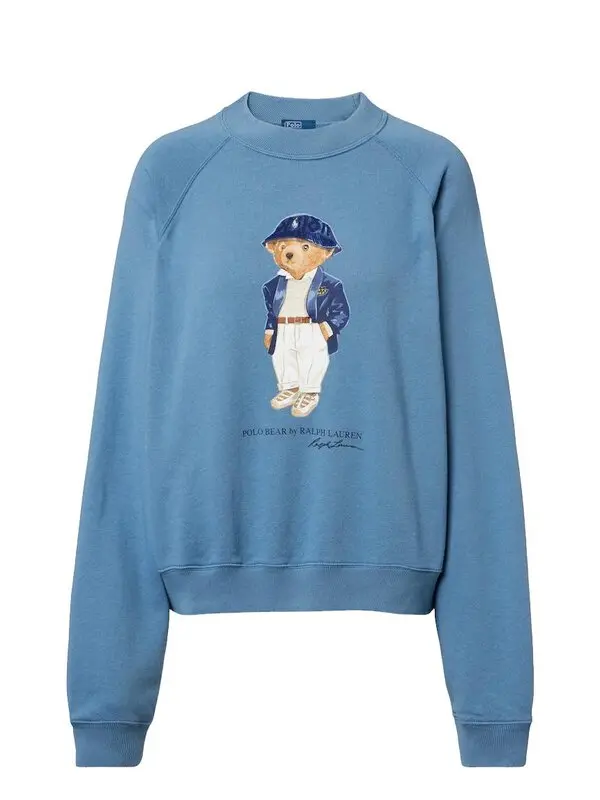 Polo Ralph Lauren Polo Bear Cotton-blend Sweatshirt - Blue