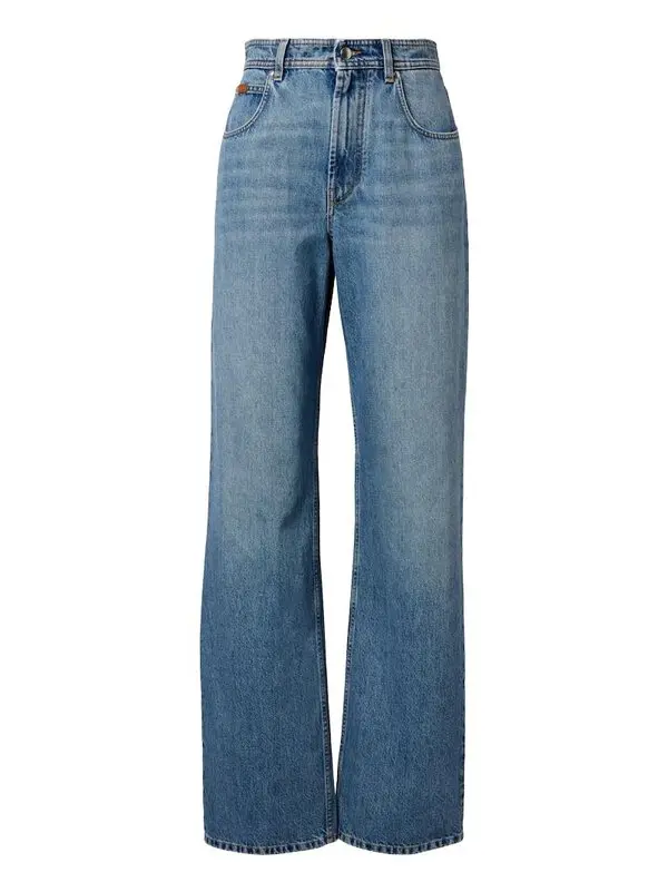 TOD'S High-rise Wide-leg Jeans - Blue
