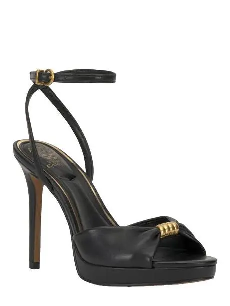 Vince Camuto Neala Ankle Strap Stiletto Sandal - Black