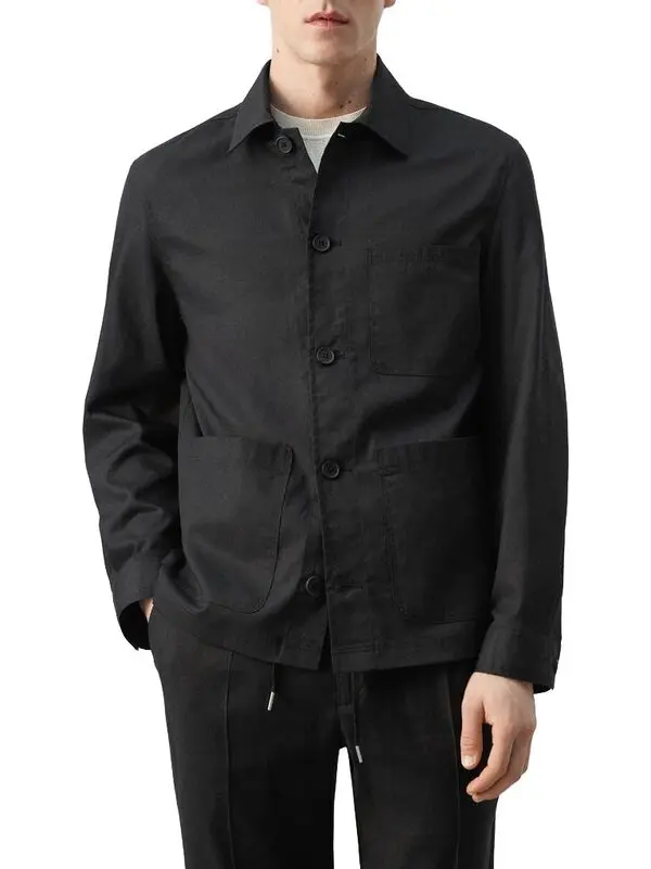 Mango Patch Pocket Jacket - Black