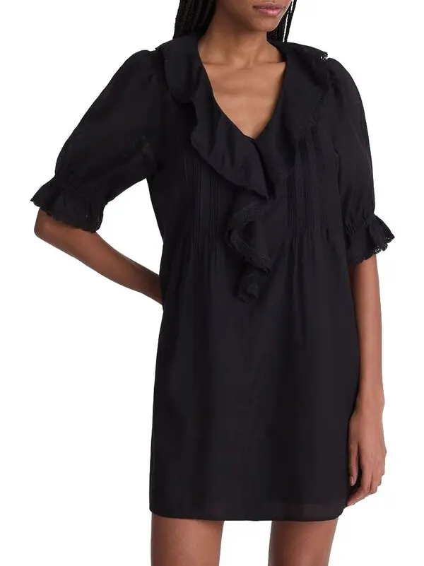 Madewell The Blaire Minidress - Jet Black