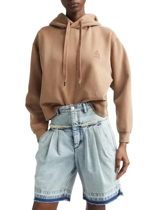 Isabel Marant Étoile Salmy" Cotton Blend Hoodie - Camel