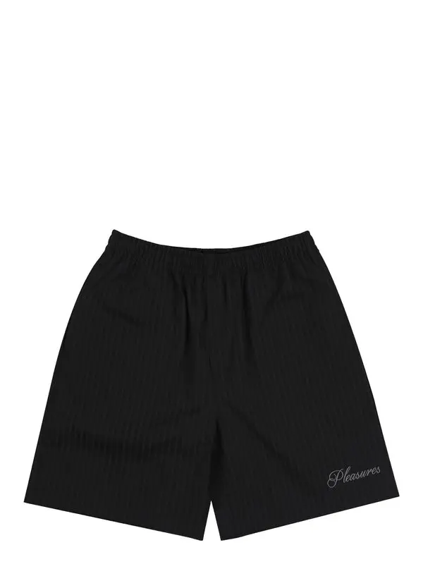 PLEASURES Textured Stripe Active Shorts - Black