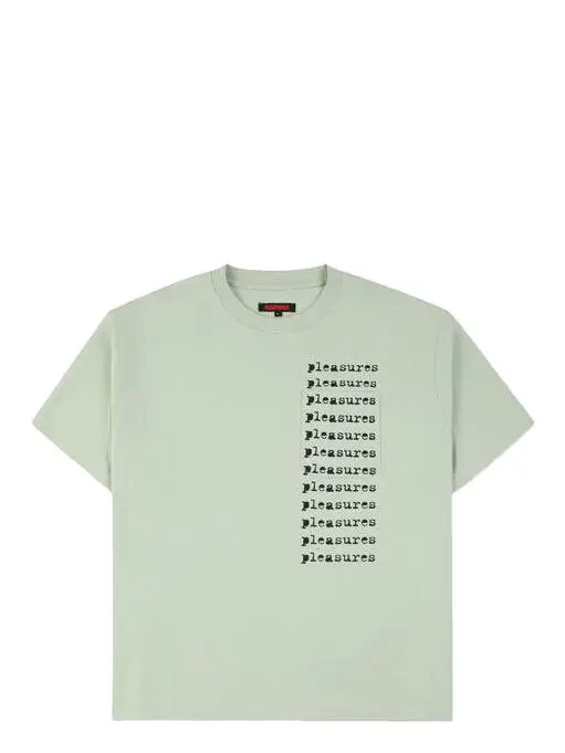 PLEASURES Slip Pocket Logo Graphic T-shirt - Sage