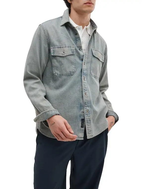 Rag & Bone Infuse Denim Cpo Overshirt - Mrrik