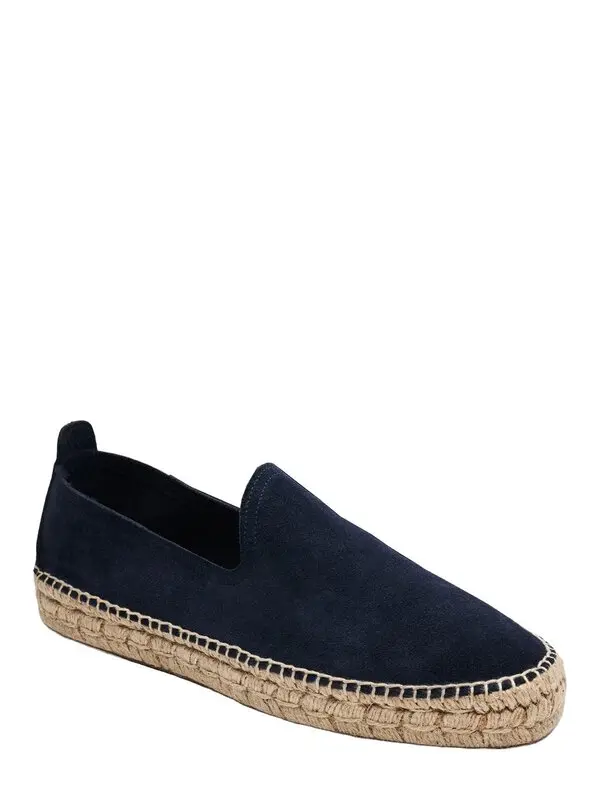MORJAS The Espadrille Suede Slip-on - Navy Suede