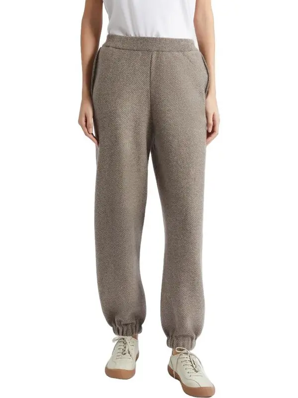 Johnstons Of Elgin Cashmere Joggers - Heathcot/pebble