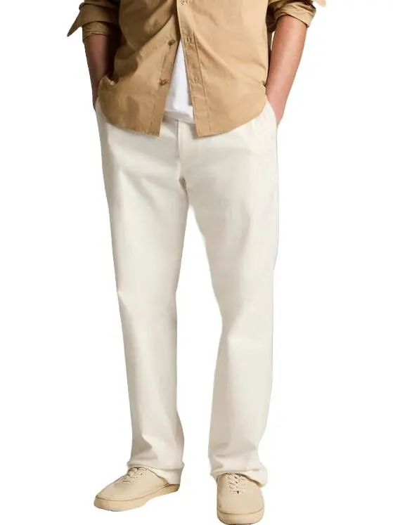 Vince Louie Cotton & Linen Chinos - Blanco