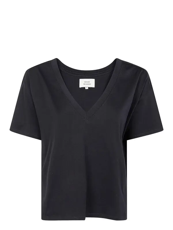 Loulou De Saison V-neck T-shirt - Black