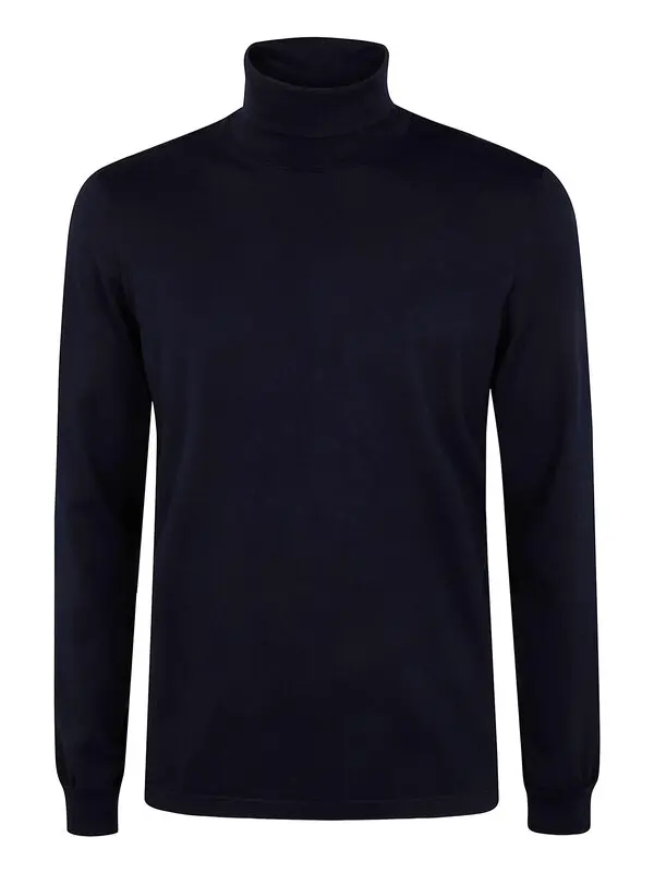 GIRELLI BRUNI Giza Turtleneck Sweater - Blue