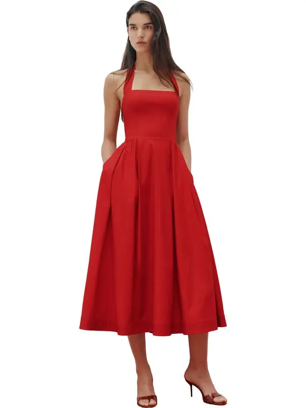 REFORMATION Seine Dress - Red