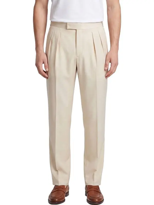 TOM FORD Tailored Silk Trousers - Ivory