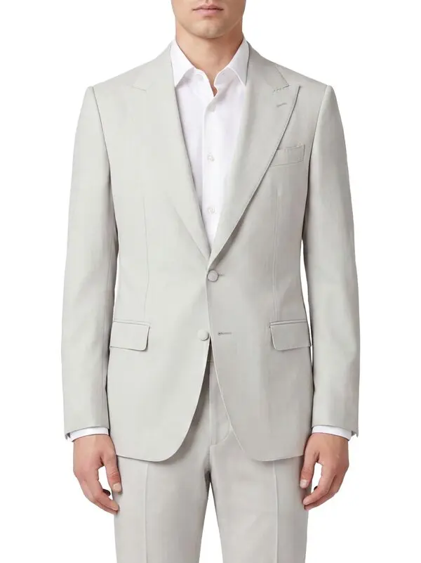 Dolce & Gabbana Single-breasted Virgin Wool Blazer With Peak Lapels - Beige