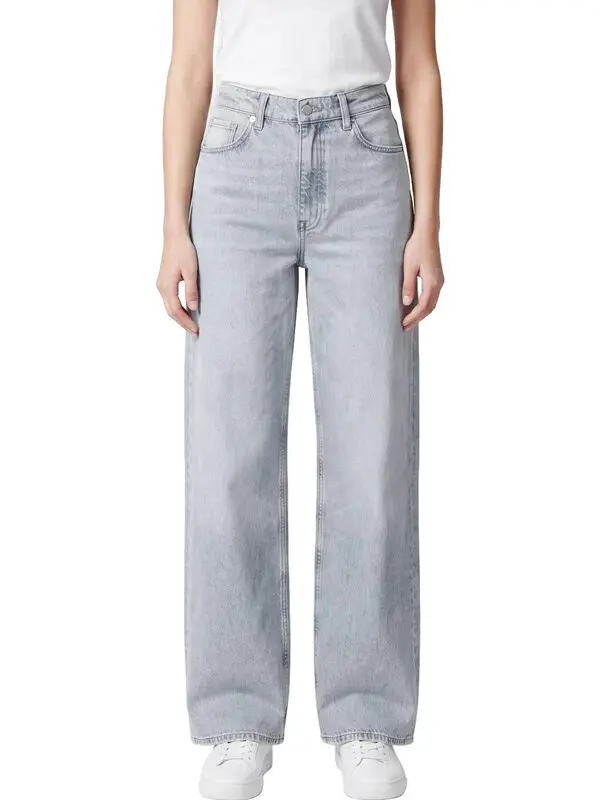 ANINE BING Palazzo Jeans In Denim - Grey