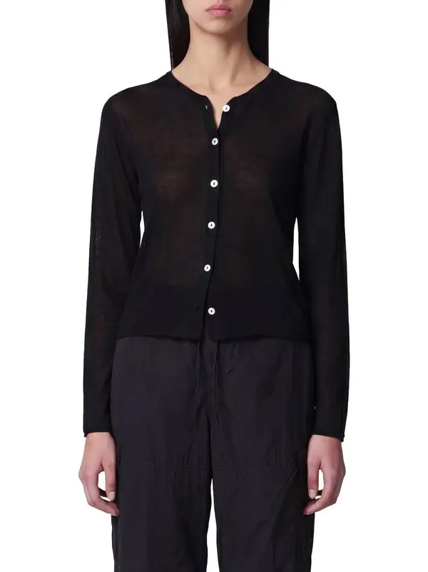 DUNST Cotton And Modal Blend Cardigan - Black