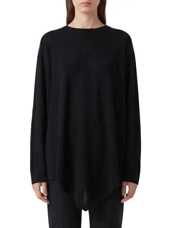 Balenciaga Viscose Blend Jumper - Black