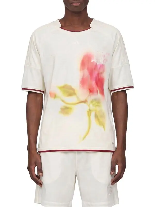 ADIDAS ORIGINALS BY WALES BONNER Wales Bonner X Adidas Originals Floral Print Recycled Polyester T-shirt - White