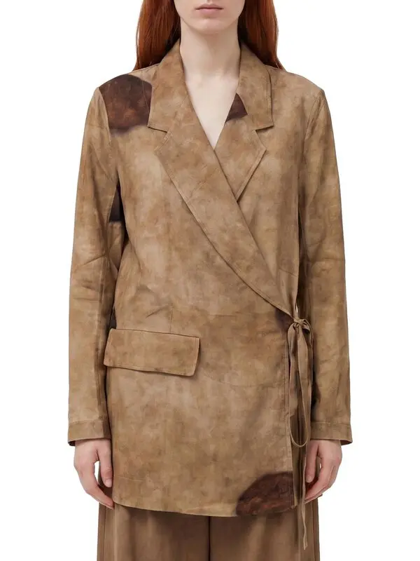UMA WANG Double Breasted Jacket - Nude