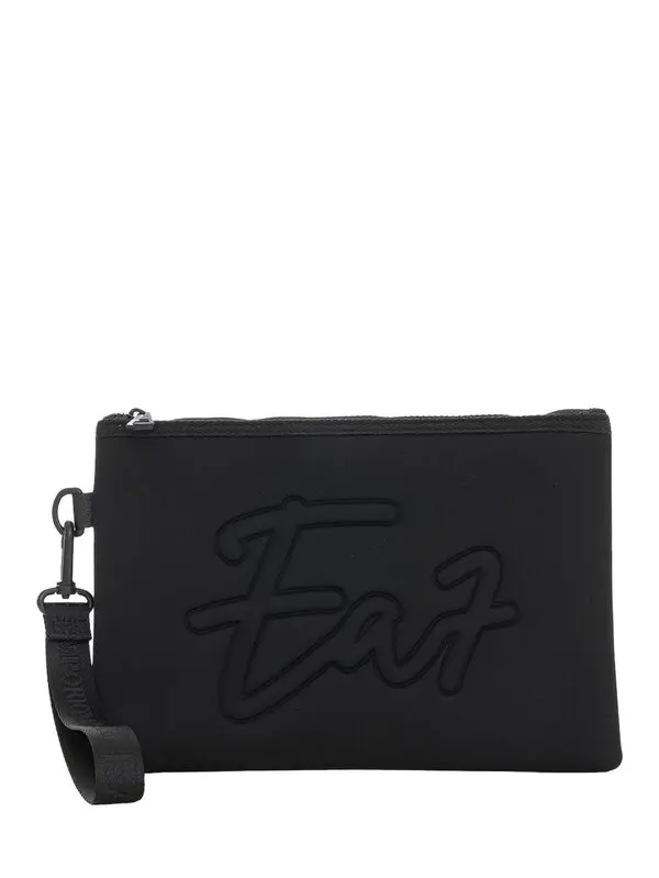 EA7 Clutch With Embossed Logo - Black