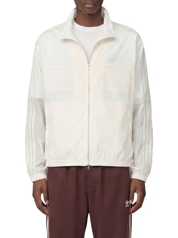 ADIDAS ORIGINALS By Wales Bonner Recycled Nylon High Neck Windbreaker Jacket - White
