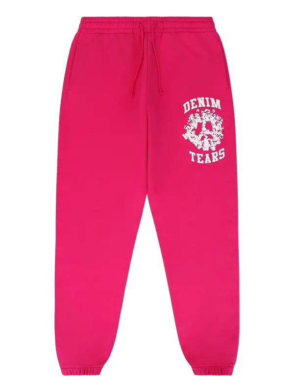 DENIM TEARS Sweatpants With Graphic Print - Pink