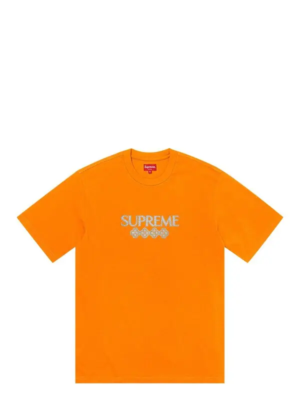 Supreme Glitter Short-sleeve Top - Orange