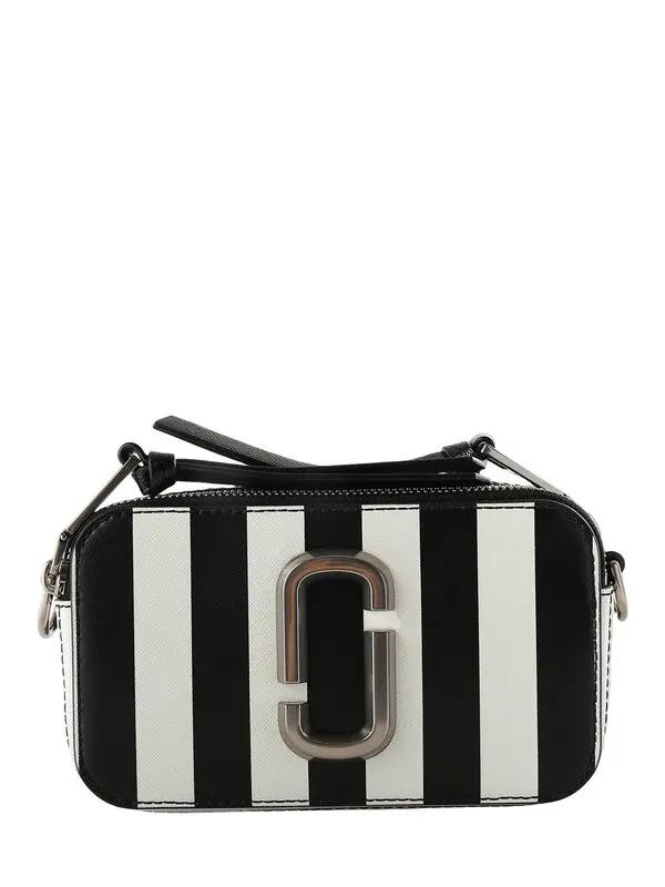 Marc Jacobs The Stripe Chain Snapshot Bag - Black