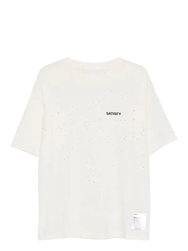 Satisfy Aged" Mothtech T-shirt - Grey