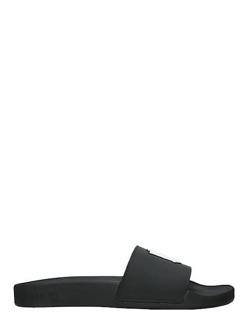 Amiri Rubber Pool Slides - Black