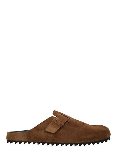 Officine Creative Suede Mules - Dark Brown