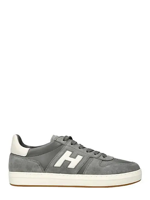 Hogan Lace-up Suede Trainers - Grey Mixed