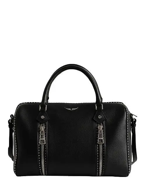 Zadig&Voltaire Leather Bowling Bag - Black