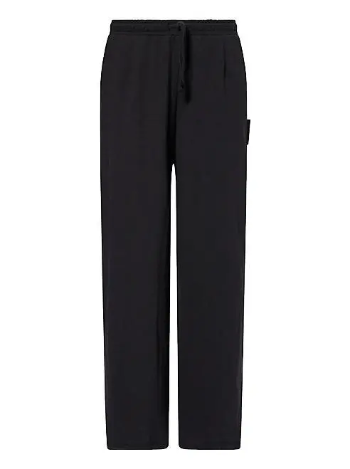 GYMSHARK Form Wide Leg Cotton-blend Jogging Bottoms - Gs Black