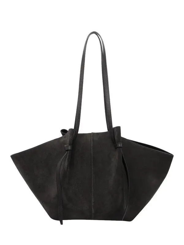 Yuzefi Large Suede Mochi Shoulder Bag - Brown