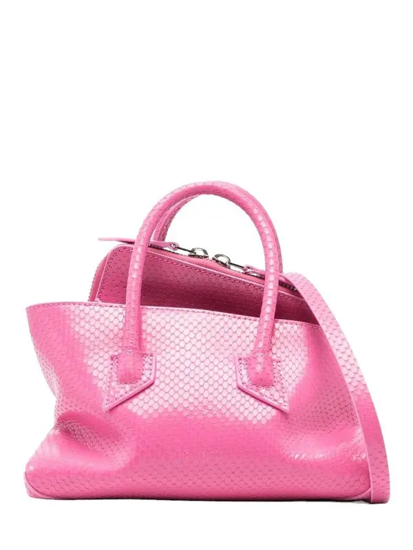 Attico La Passeggiata Mini Leather Shoulder Bag - Pink