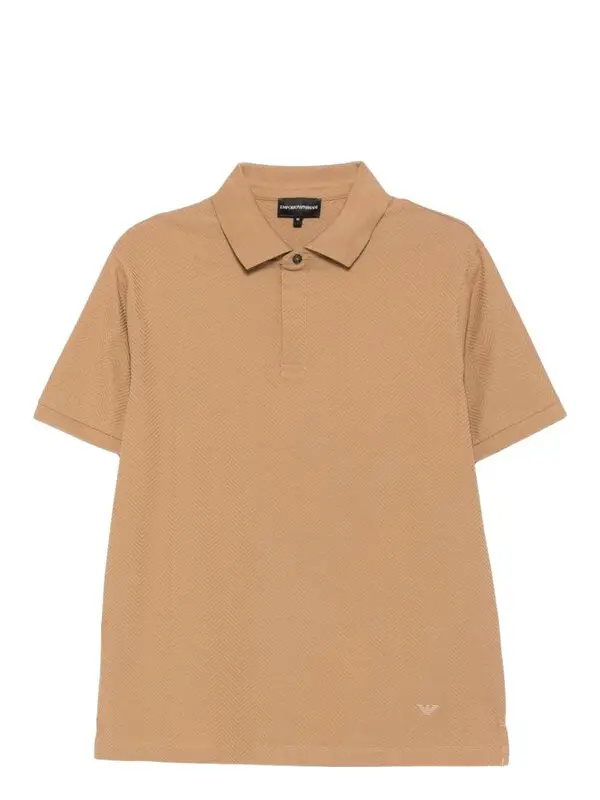 Emporio Armani Cotton Polo Shirt - Brown