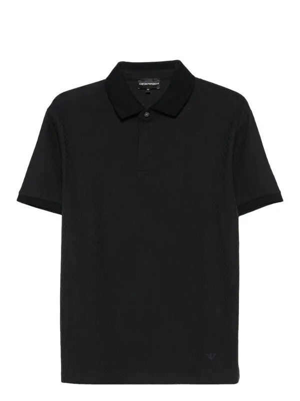 Emporio Armani Cotton Polo Shirt - Blue