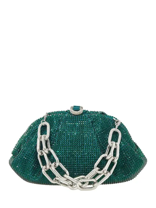 Judith Leiber Gemma Crystal Clutch - Green