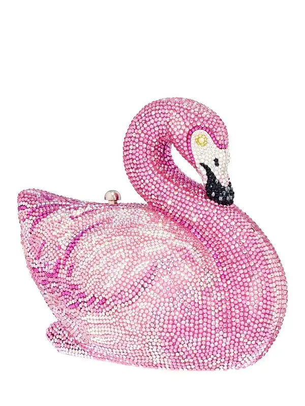 Judith Leiber Flamingo Crystal Clutch - Pink