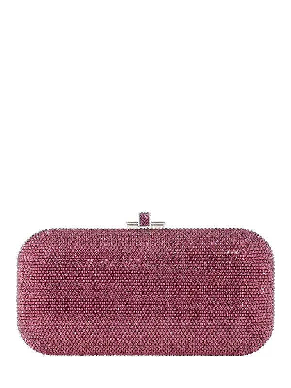 Judith Leiber Fullbead Clutch - Purple