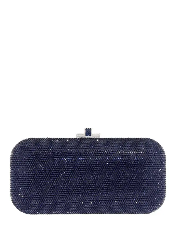 Judith Leiber Crystal Embellished Evening Clutch - Navy