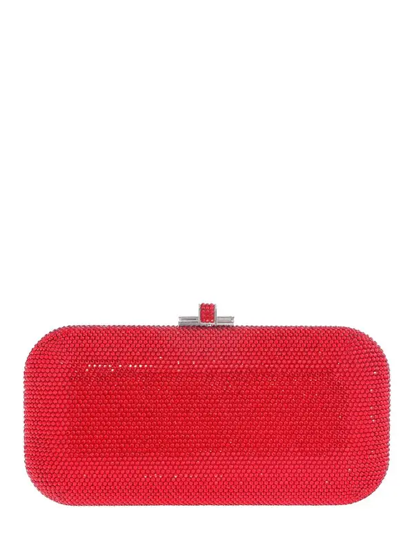 Judith Leiber Crystal Embellished Evening Clutch - Red