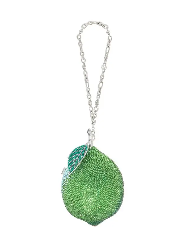 Judith Leiber Crystal Adorned Novelty Clutch - Green